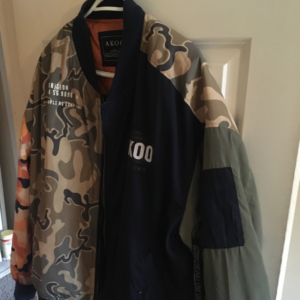 Used Akoo Bomber Jacket Rare Colors - Gem